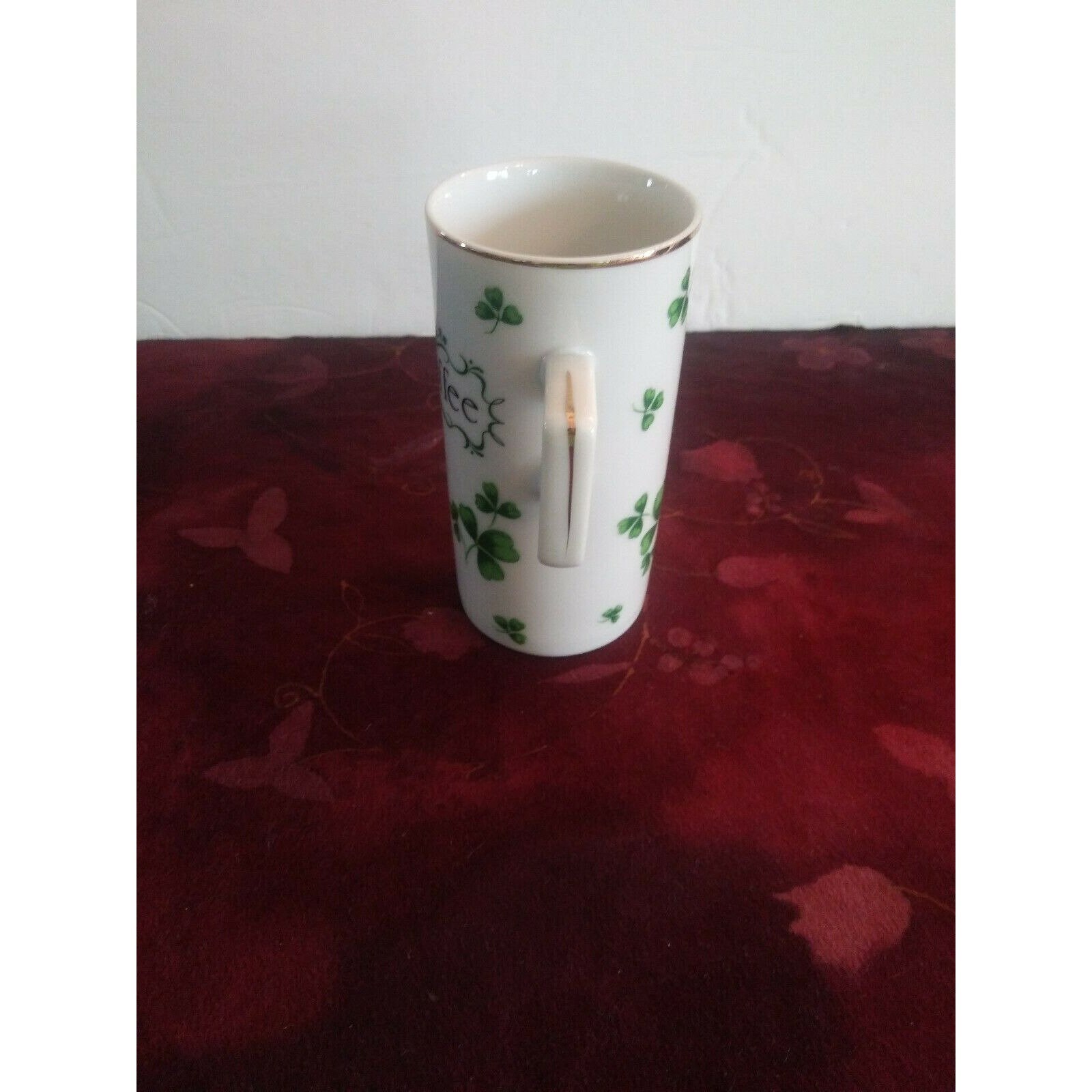 Vintage Lefton China Irish Coffee Tea Cup Clover Shamrock Hand Painted ...