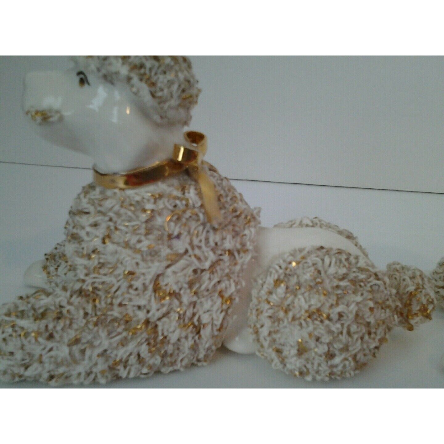 Pair of Vintage Spaghetti Poodles Gold Gilded - Etsy