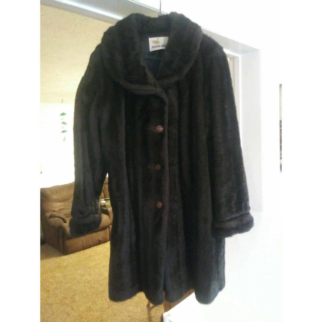 Vintage Faux Beaver Fur Coat by Northlander - Etsy