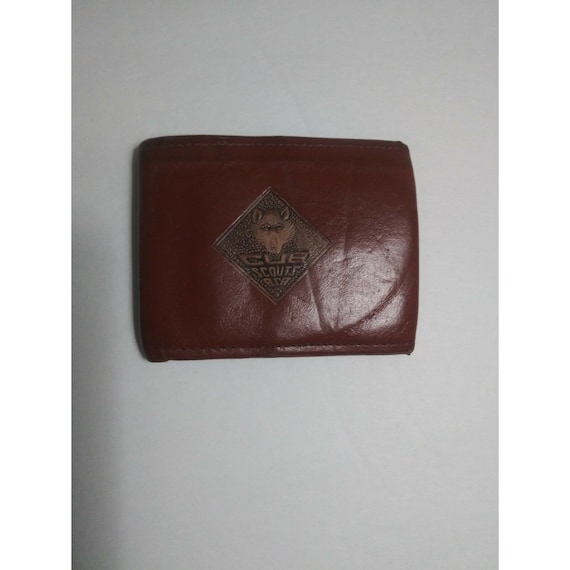 Vintage Cub Scout/boy Scout Leather Wallet Billfold | Etsy