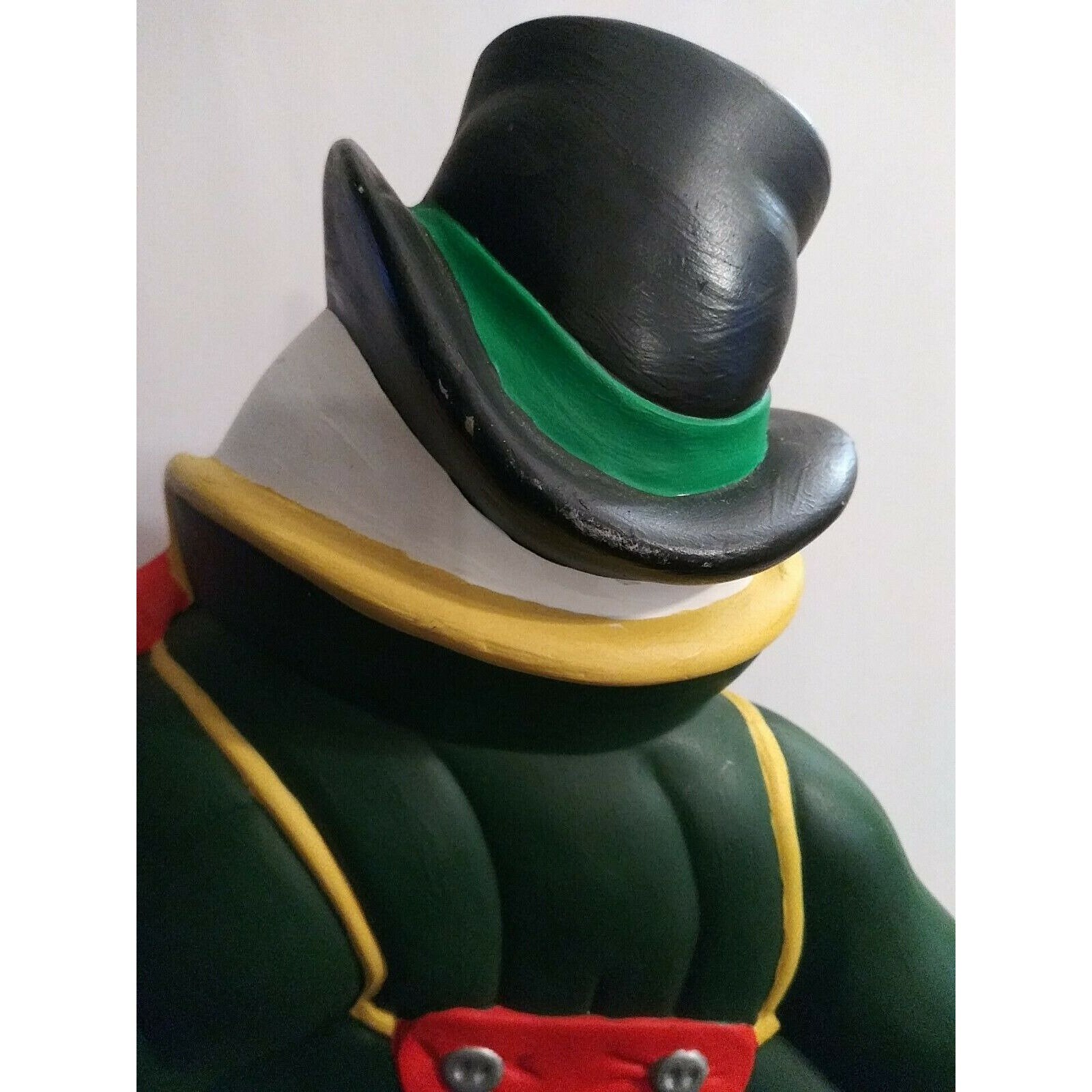 Vintage RARE Large Ian Mold Lighted Ceramic Snowman Christmas Hand ...