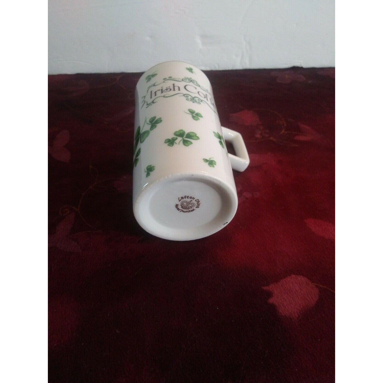 Vintage Lefton China Irish Coffee Tea Cup Clover Shamrock Hand Painted ...