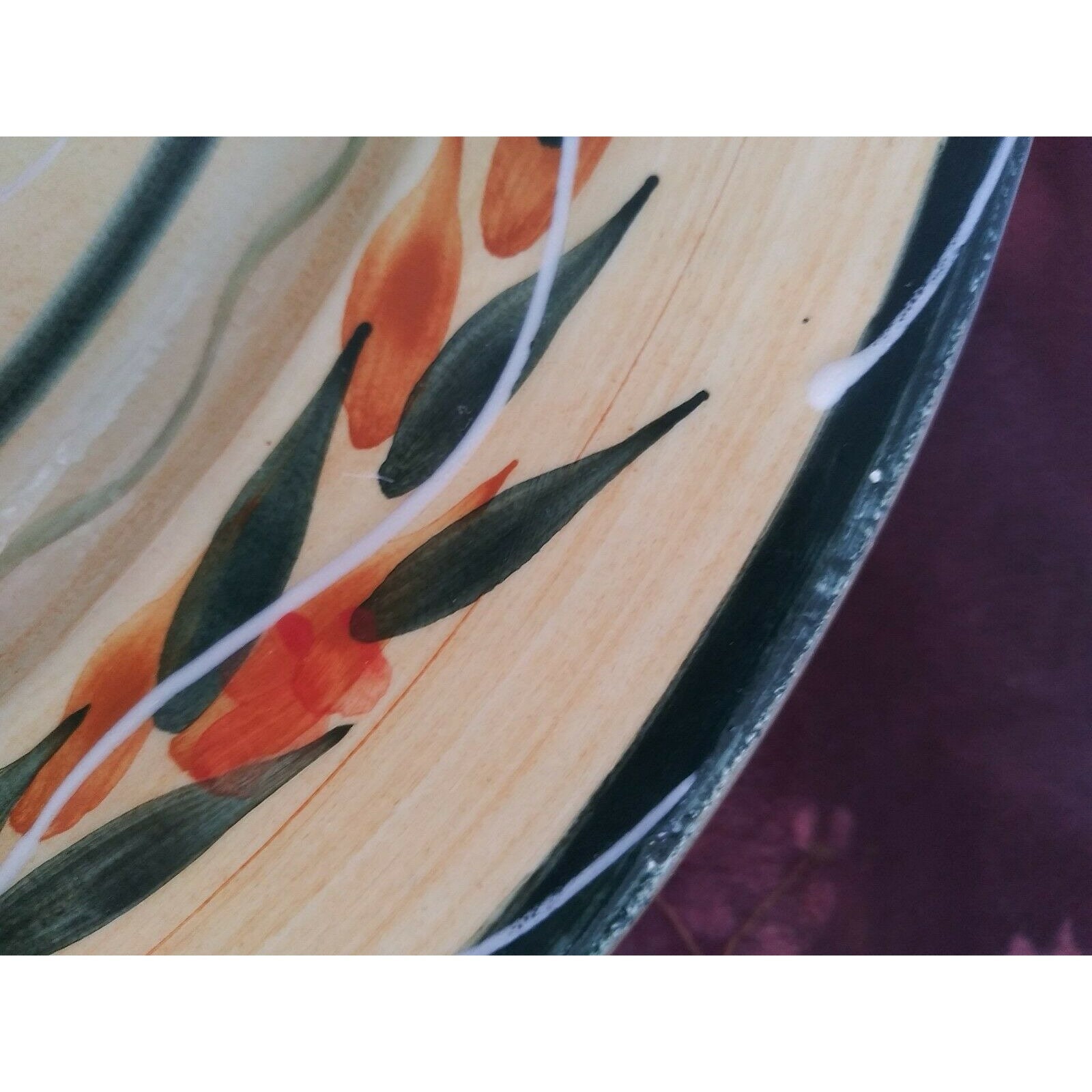 Large Furio Home 15.75" Oval Stoneware Pottery Serving Platter Italy ...