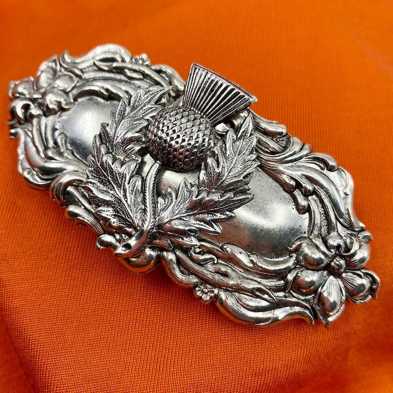 Silver Barrette - Etsy