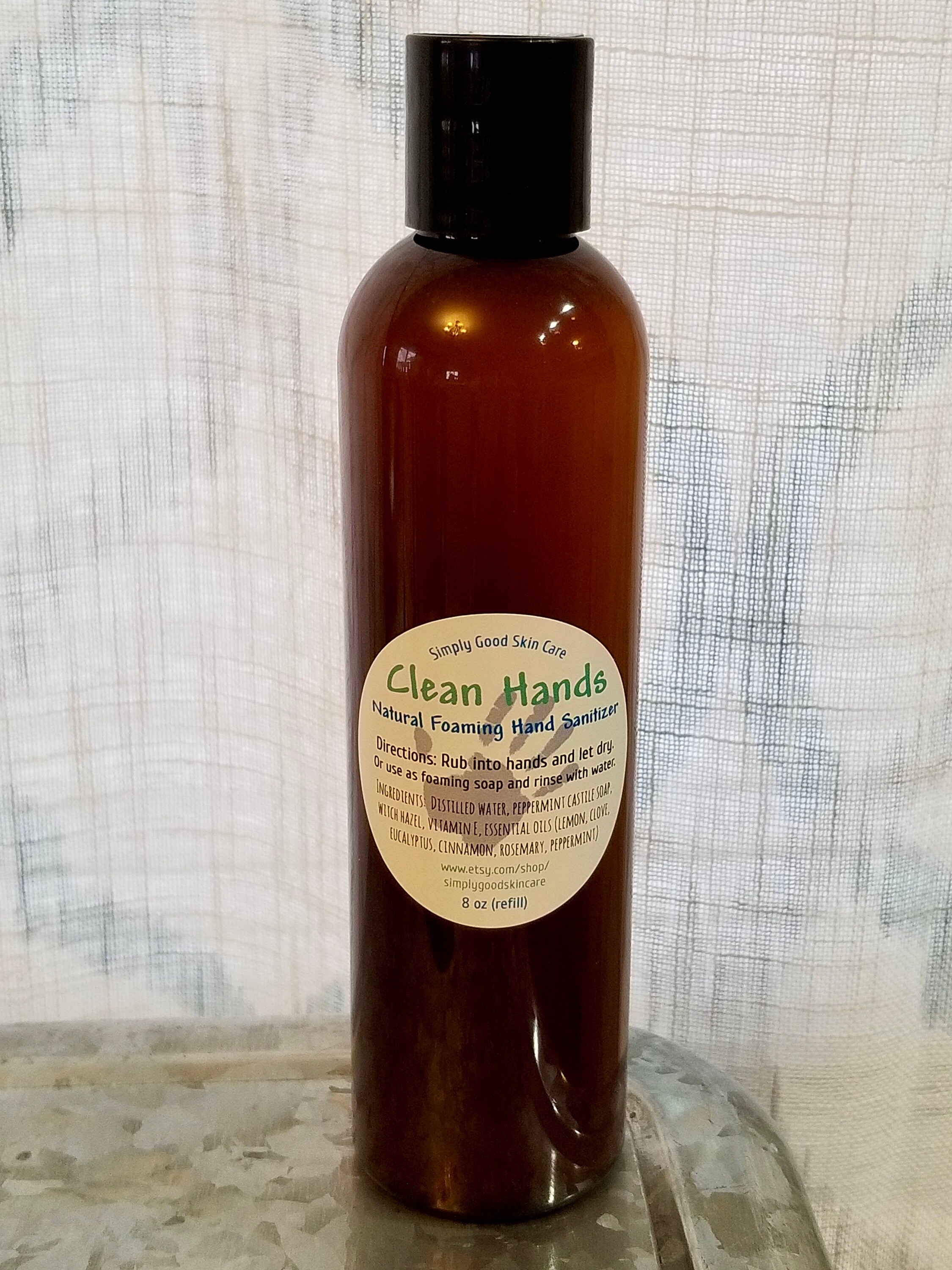 Clean Hands- Natural Foaming Waterless Hand Cleanser and Soap - Etsy