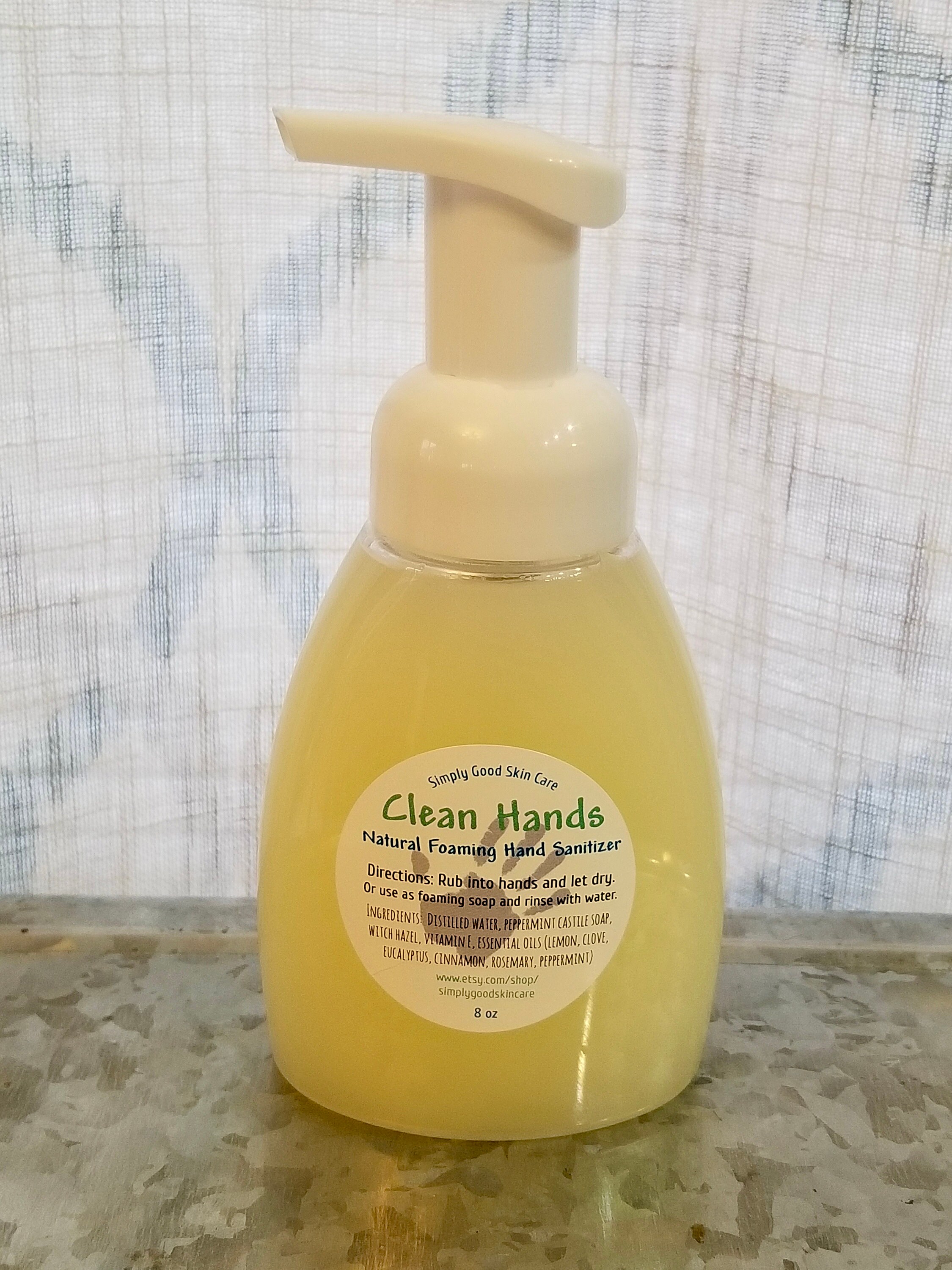 Clean Hands- Natural Foaming Waterless Hand Cleanser and Soap - Etsy