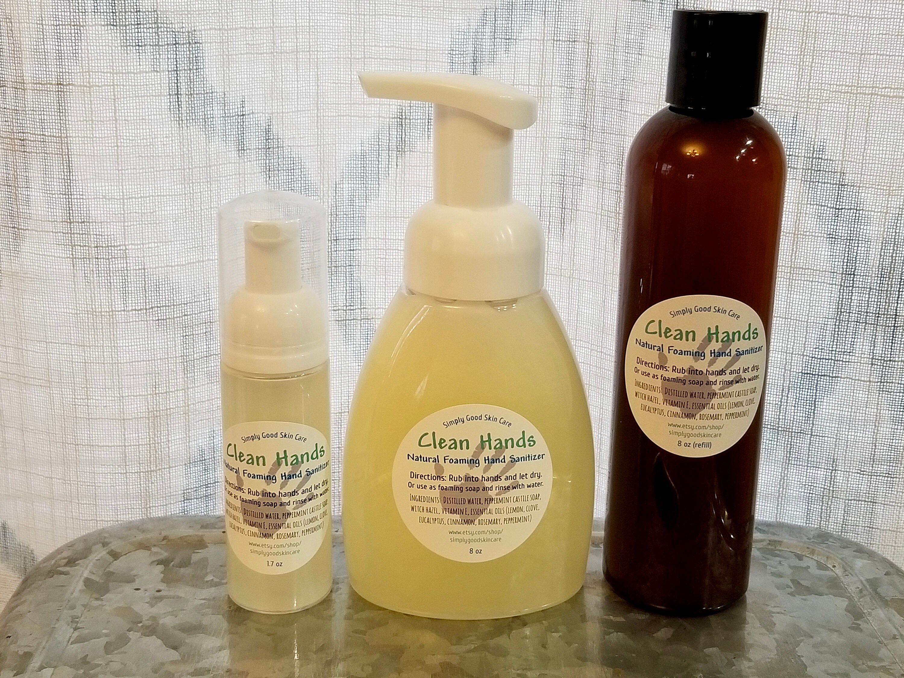 Clean Hands- Natural Foaming Waterless Hand Cleanser and Soap - Etsy