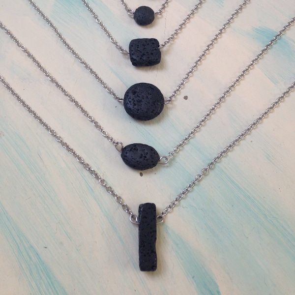 Lava Rock Diffuser Necklace - Etsy