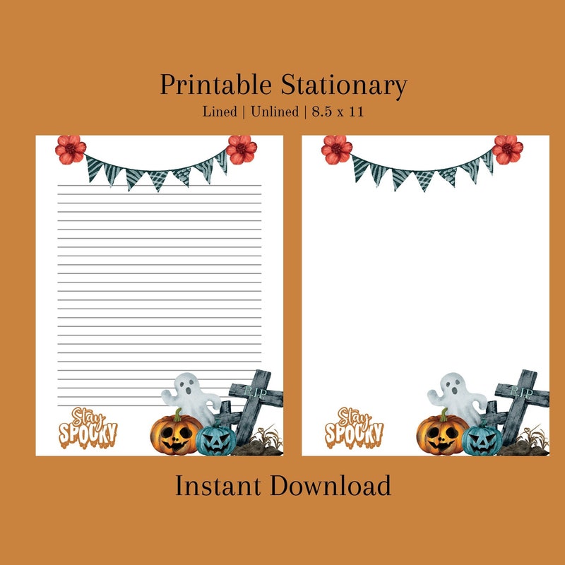 Fall Printable Stationery - Etsy