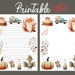 Thanksgiving Printable Stationery - Journal Paper - Lined and Unlined ...