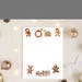 Gingerbread Christmas Printable, Stationary or Journal Paper, Lined and ...