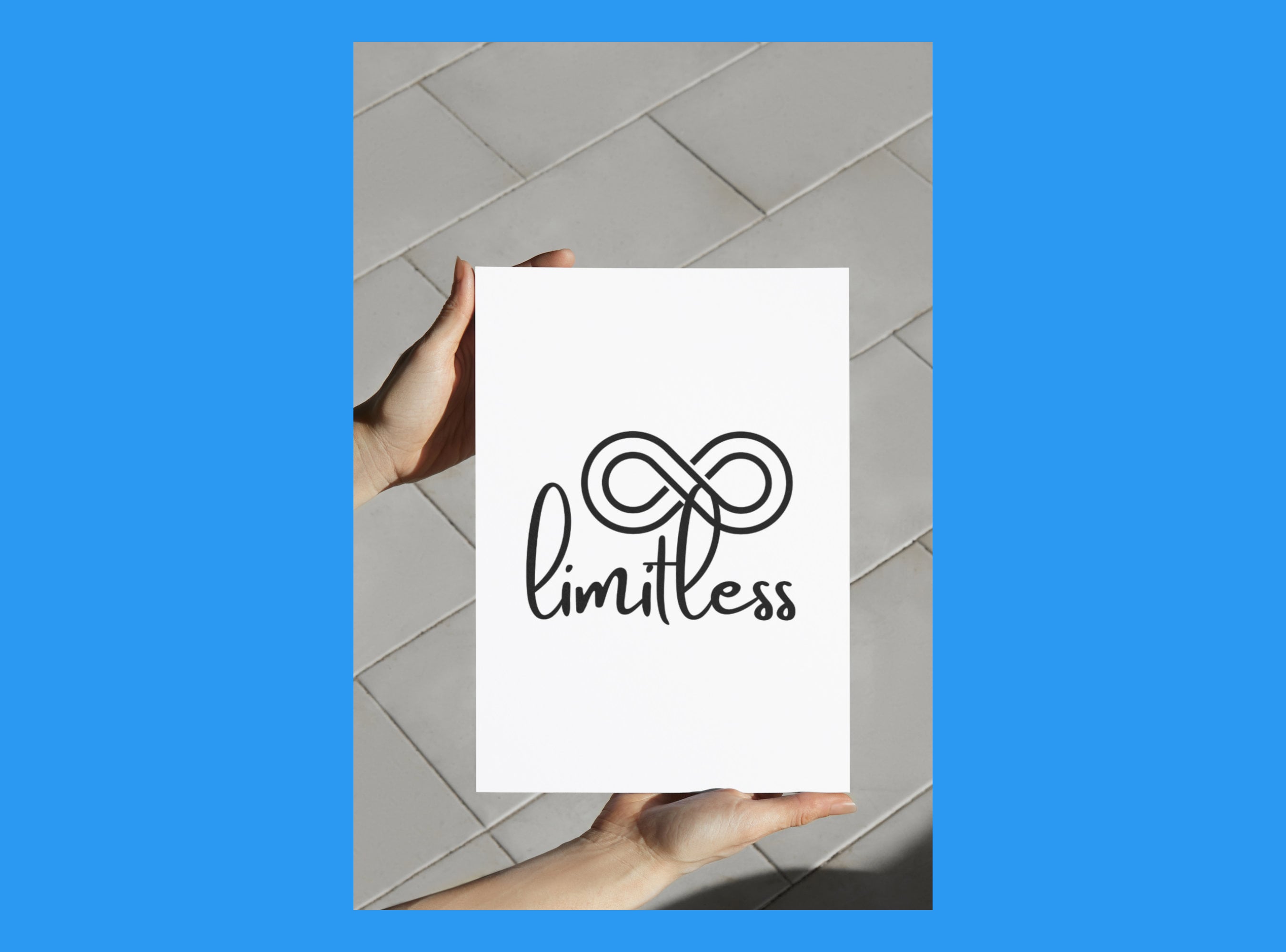 Limitless Art, Motivational Printable Art, Home or Office Wall Decor ...