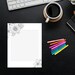 Coloring Stationery, Floral Journal Paper, Lined and Unlined, Instant ...
