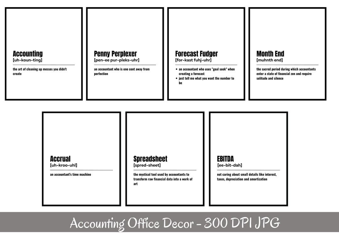 Accounting Office Decor | Office Wall Art | Funny Work Posters ...
