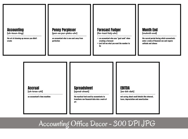 Accounting Office Decor Office Wall Art Funny Work Posters - Etsy