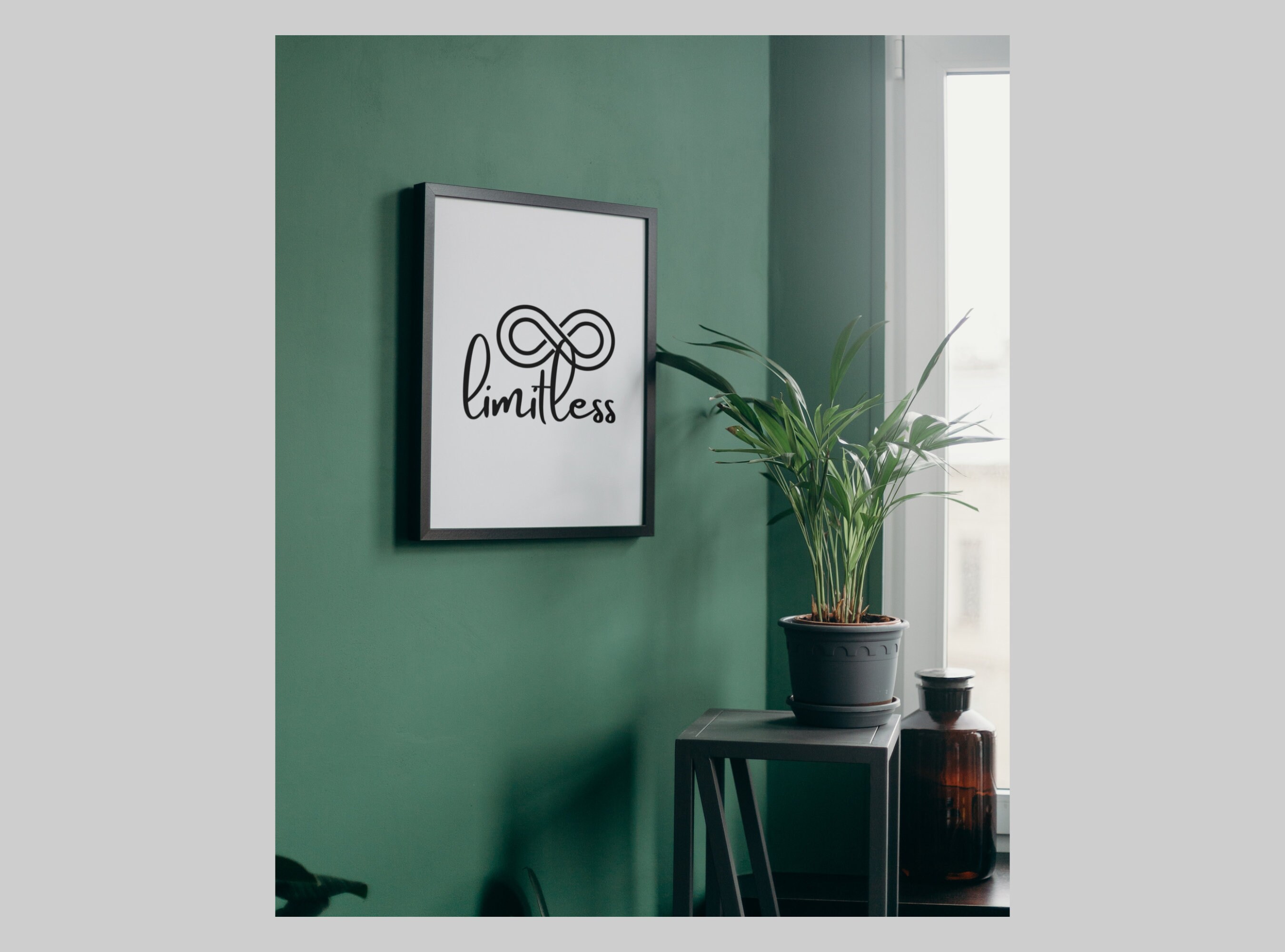 Limitless Art, Motivational Printable Art, Home or Office Wall Decor ...