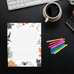 Halloween Fall Printable Stationery: Perfect for Journaling, Available ...