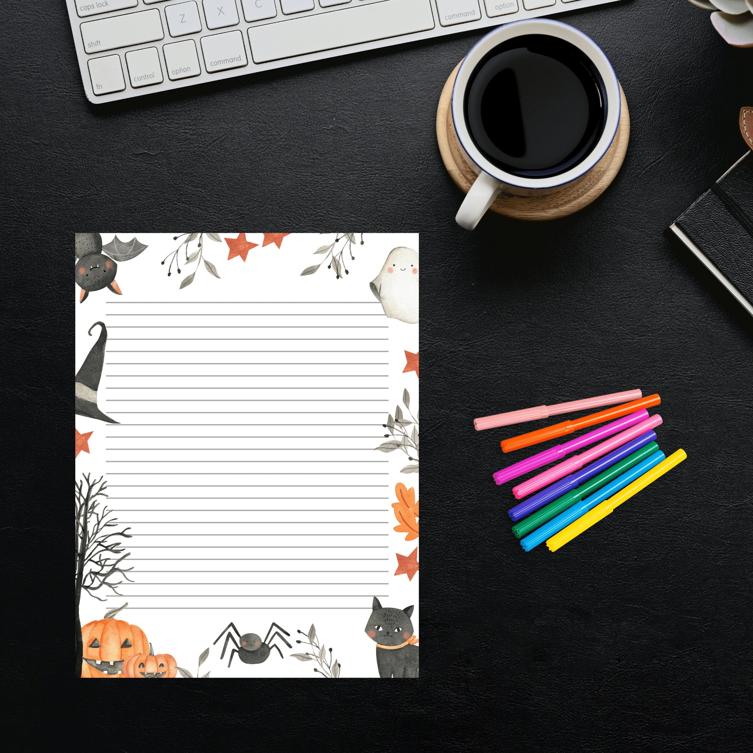 Halloween Fall Printable Stationery: Perfect for Journaling, Available ...