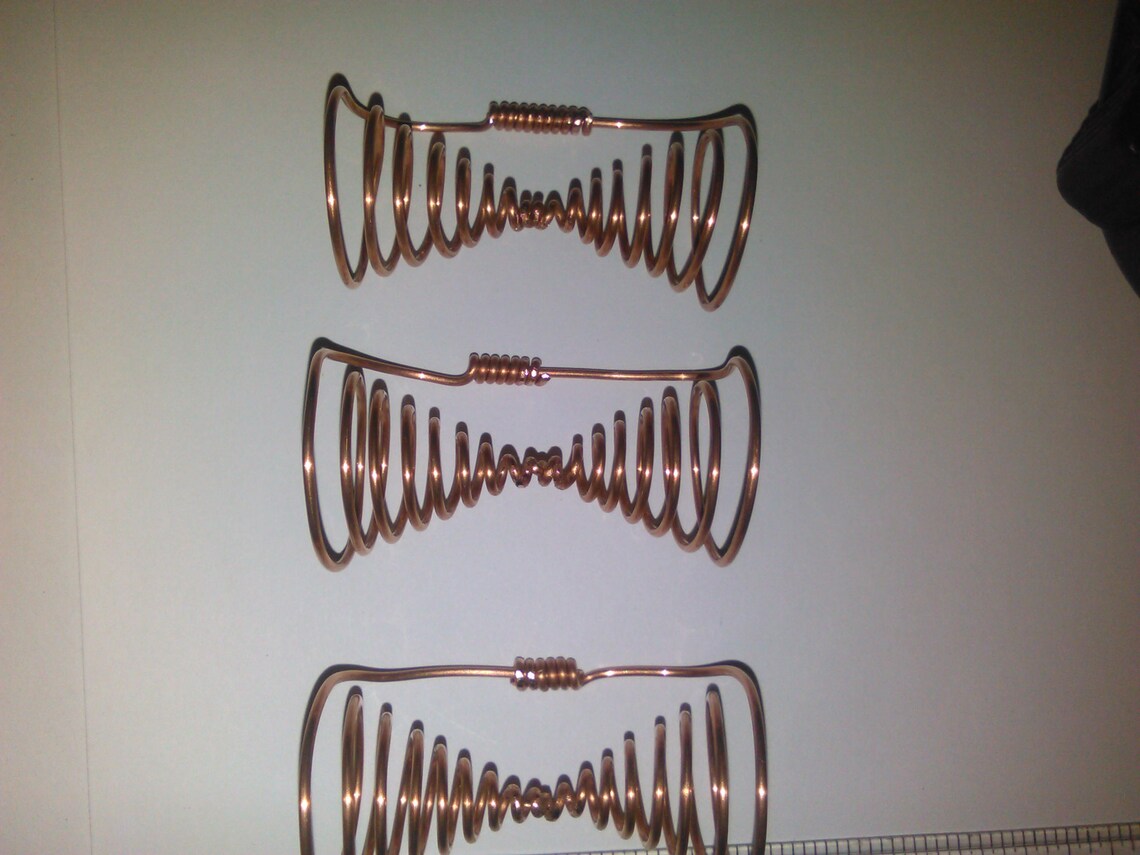 3 Double Conical Sphere Copper Coils The Turns In Half Cone | Etsy