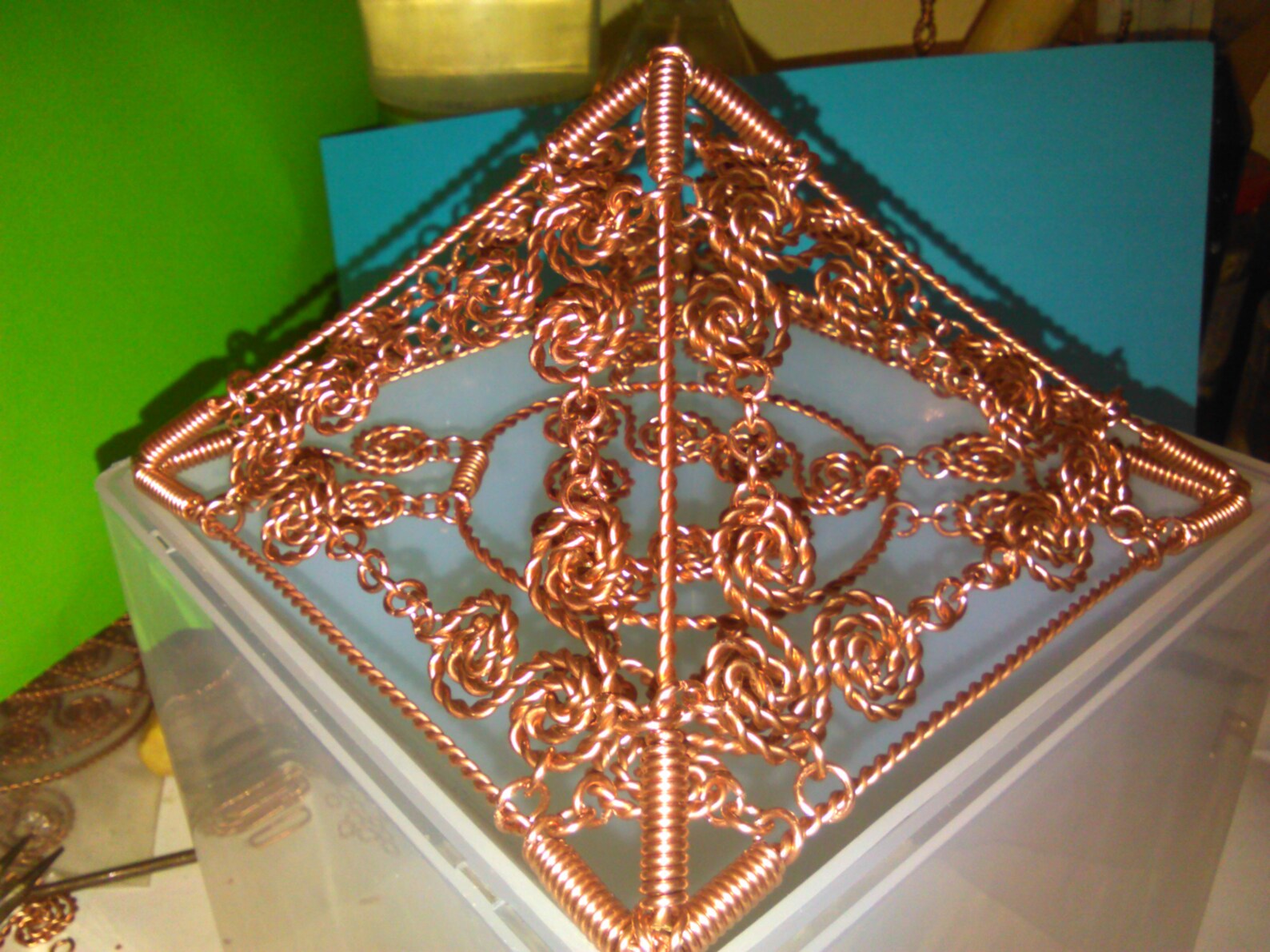 New Giza Style Copper Pyramid With Infinity Twisted Wires 19 | Etsy