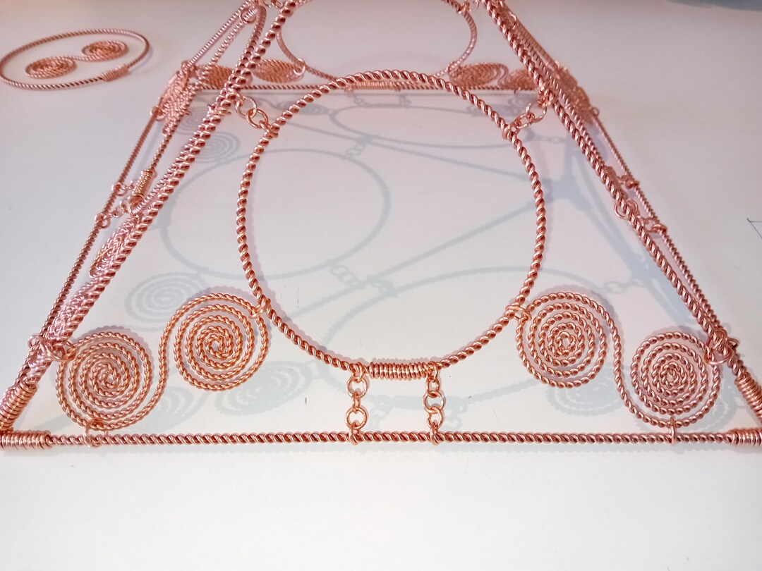 Giza Copper Pyramid: Tensor Rings & Khaleme Coils - Energy Flow - Etsy