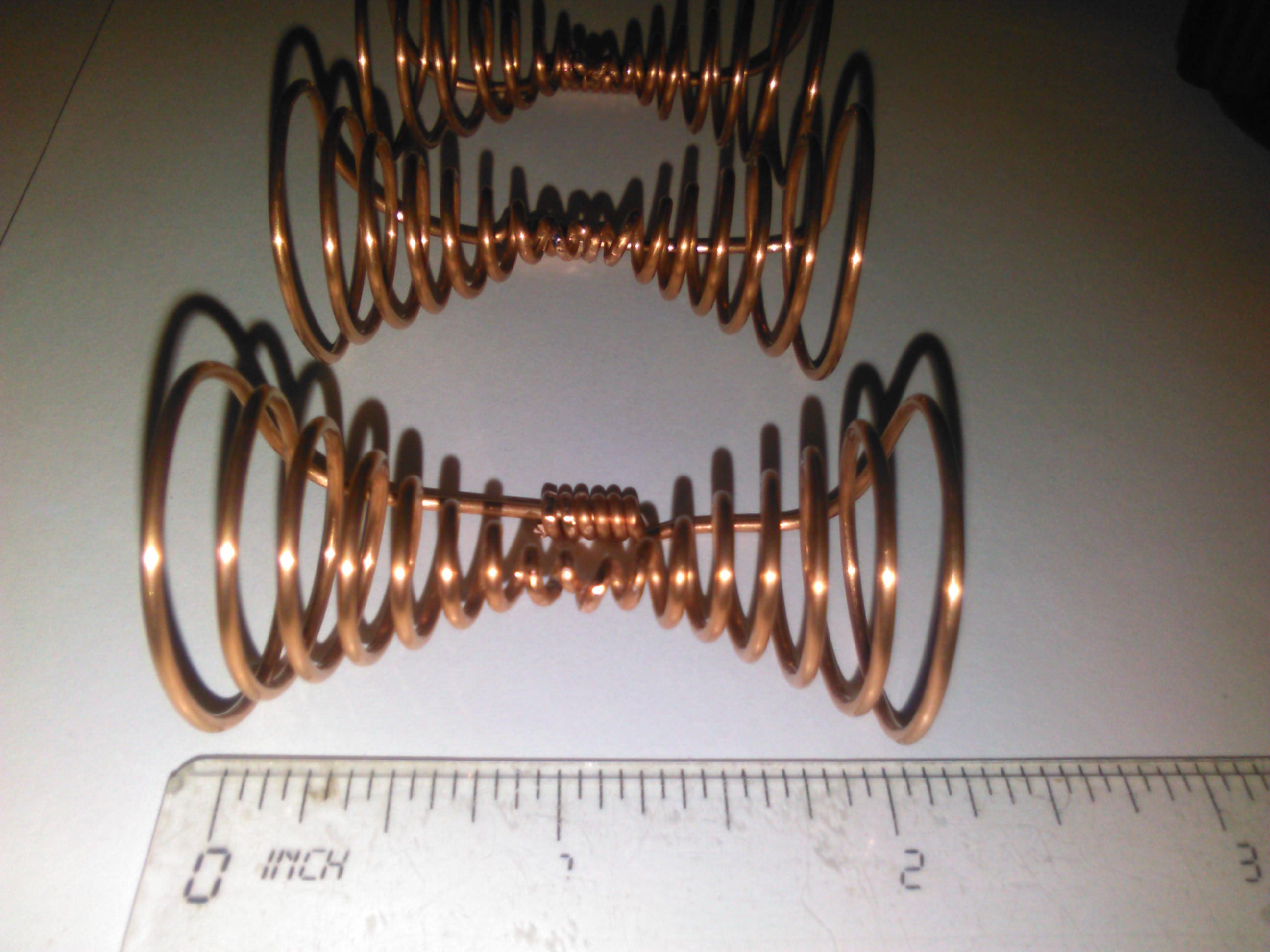 3 Double Conical Sphere Copper Coils The Turns In Half Cone | Etsy