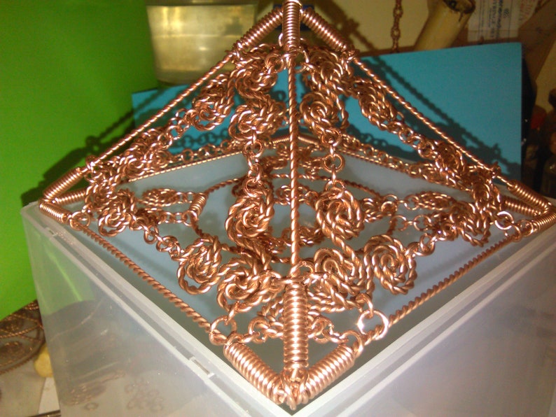 New Giza Style Copper Pyramid With Infinity Twisted Wires 19 | Etsy
