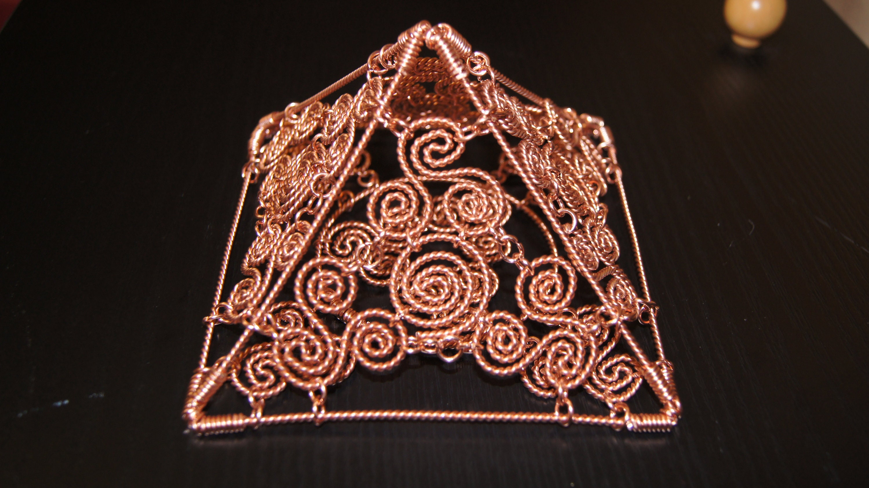 Upgraded New Giza Style Copper Pyramid With Infinity Twisted | Etsy