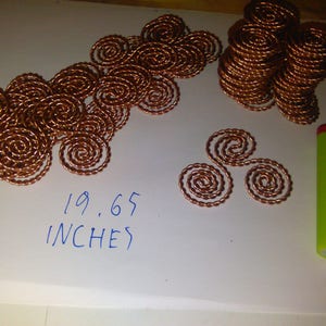 Handmade Copper Triskelion Coils: Earth Resonance Set of 9 - Etsy