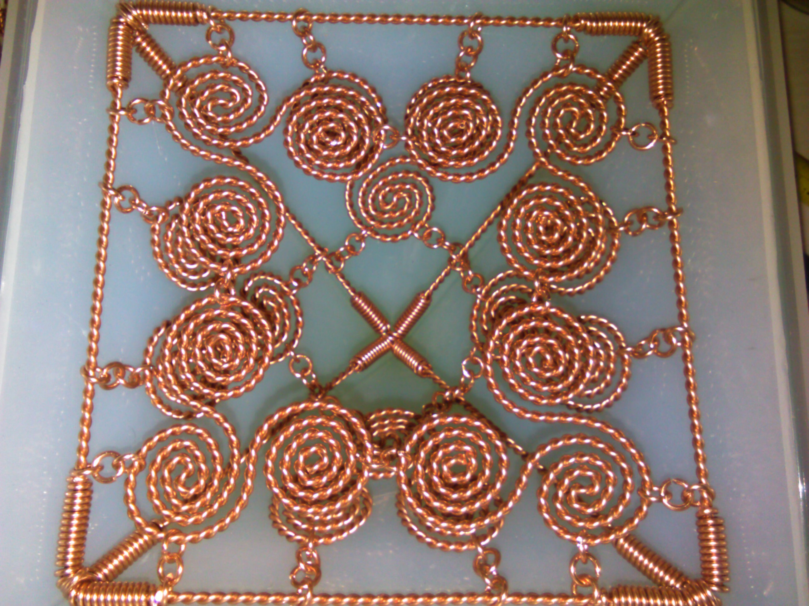 New Giza Style Copper Pyramid With Infinity Twisted Wires and ...