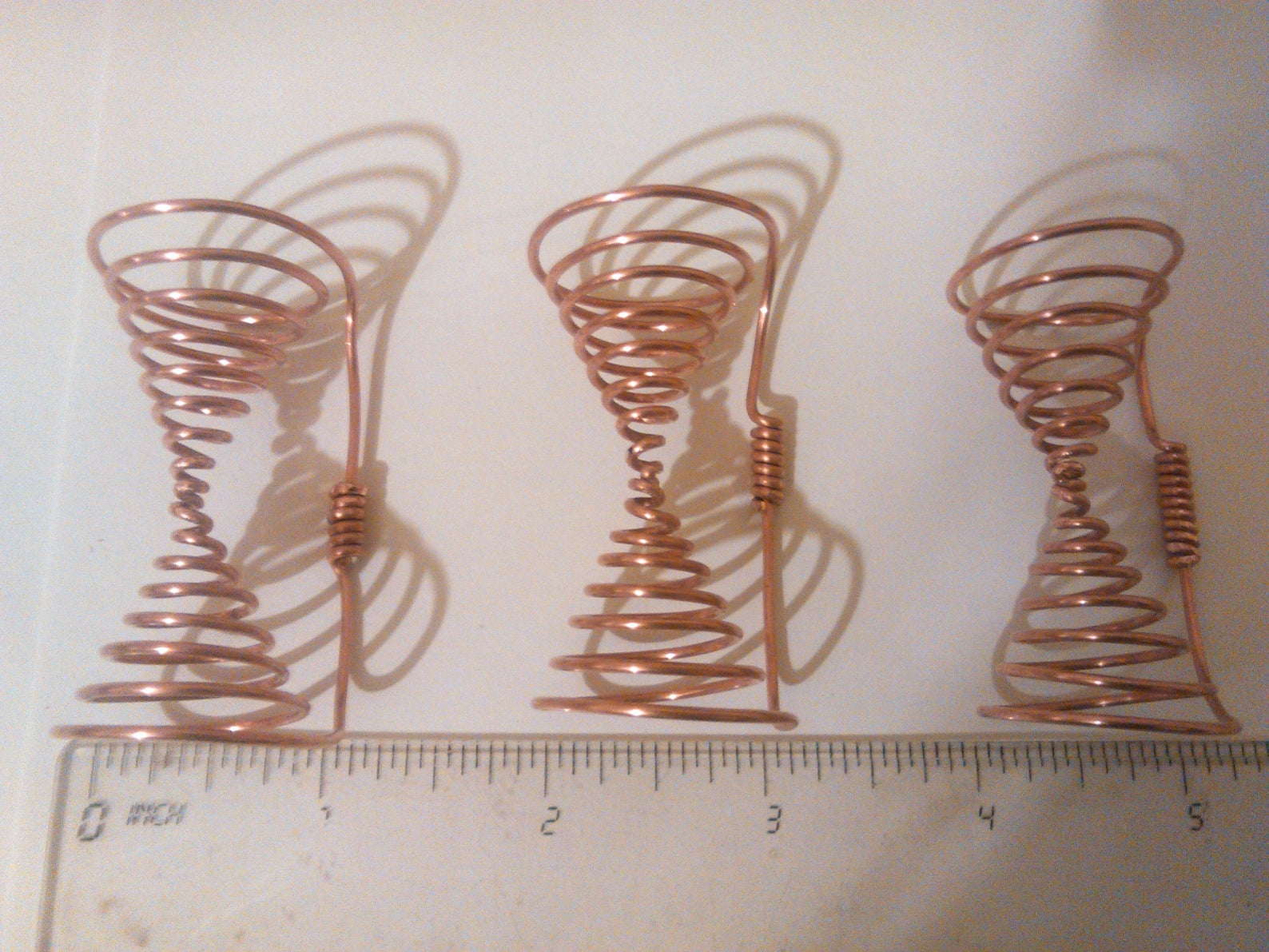 3 Double Conical Sphere Copper Coils The Turns In Half Cone | Etsy