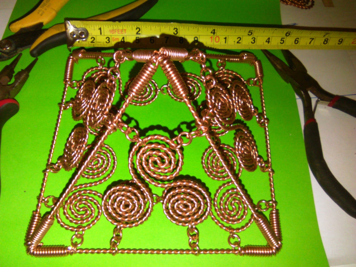 New Giza Style Copper Pyramid With Infinity Twisted Wires and - Etsy India