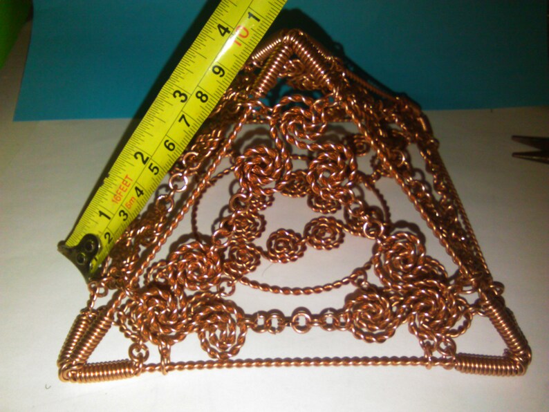 New Giza Style Copper Pyramid With Infinity Twisted Wires, 19 ...