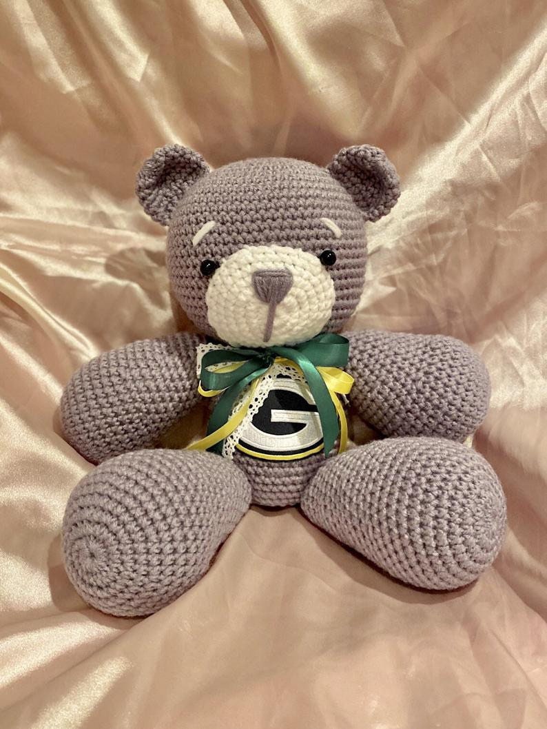 ELYSE NFL Teddy Bear Stuffed Animal Plushie Handmade | Etsy