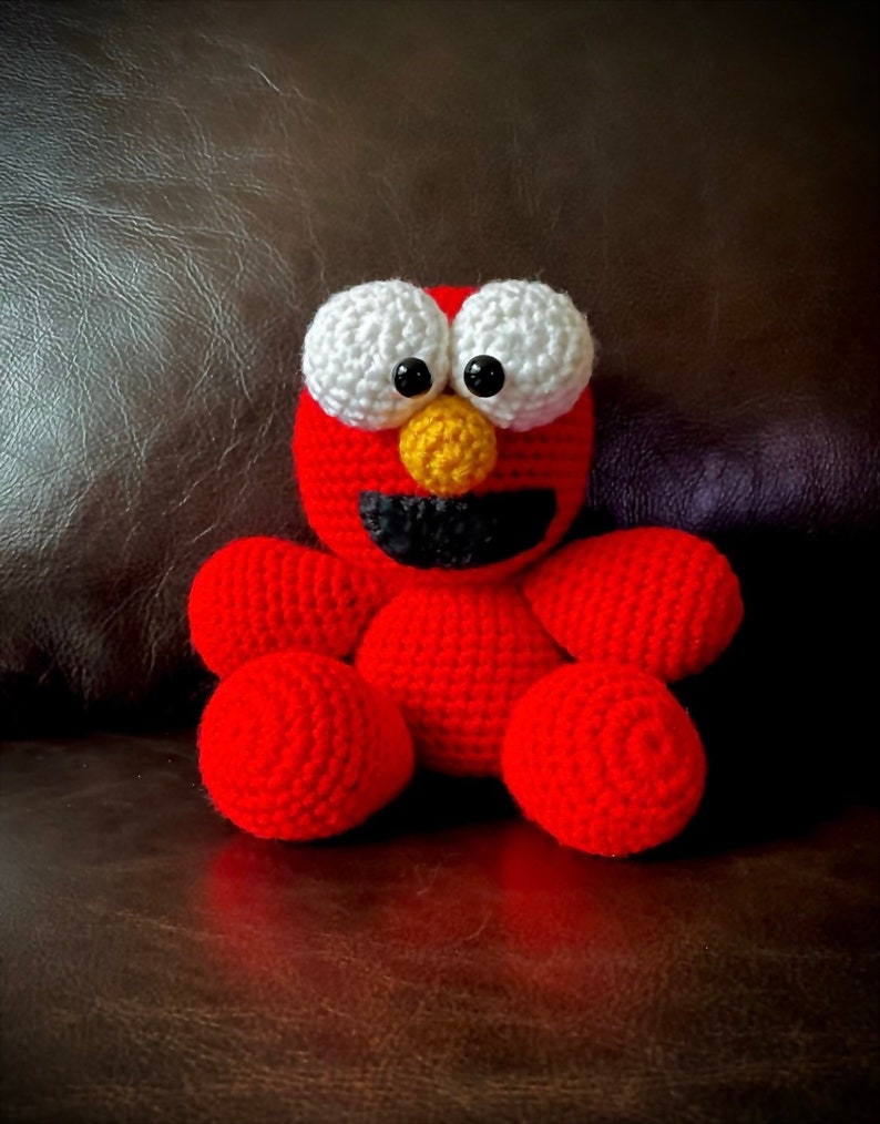 ELYSE Mini Elmo Sesame Street Amigurumi Crochet Softie - Etsy