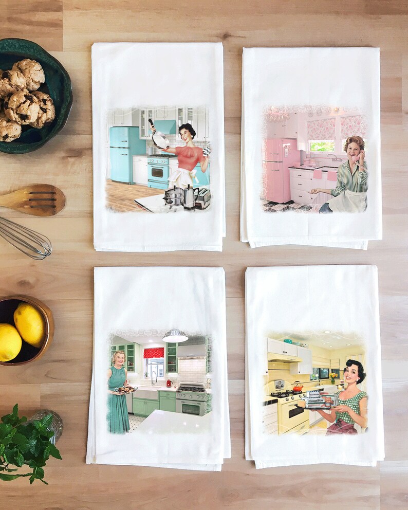 Vintage Kitchen Towel | Flour Sack Towel | Retro Tea Towel | 1960s ...