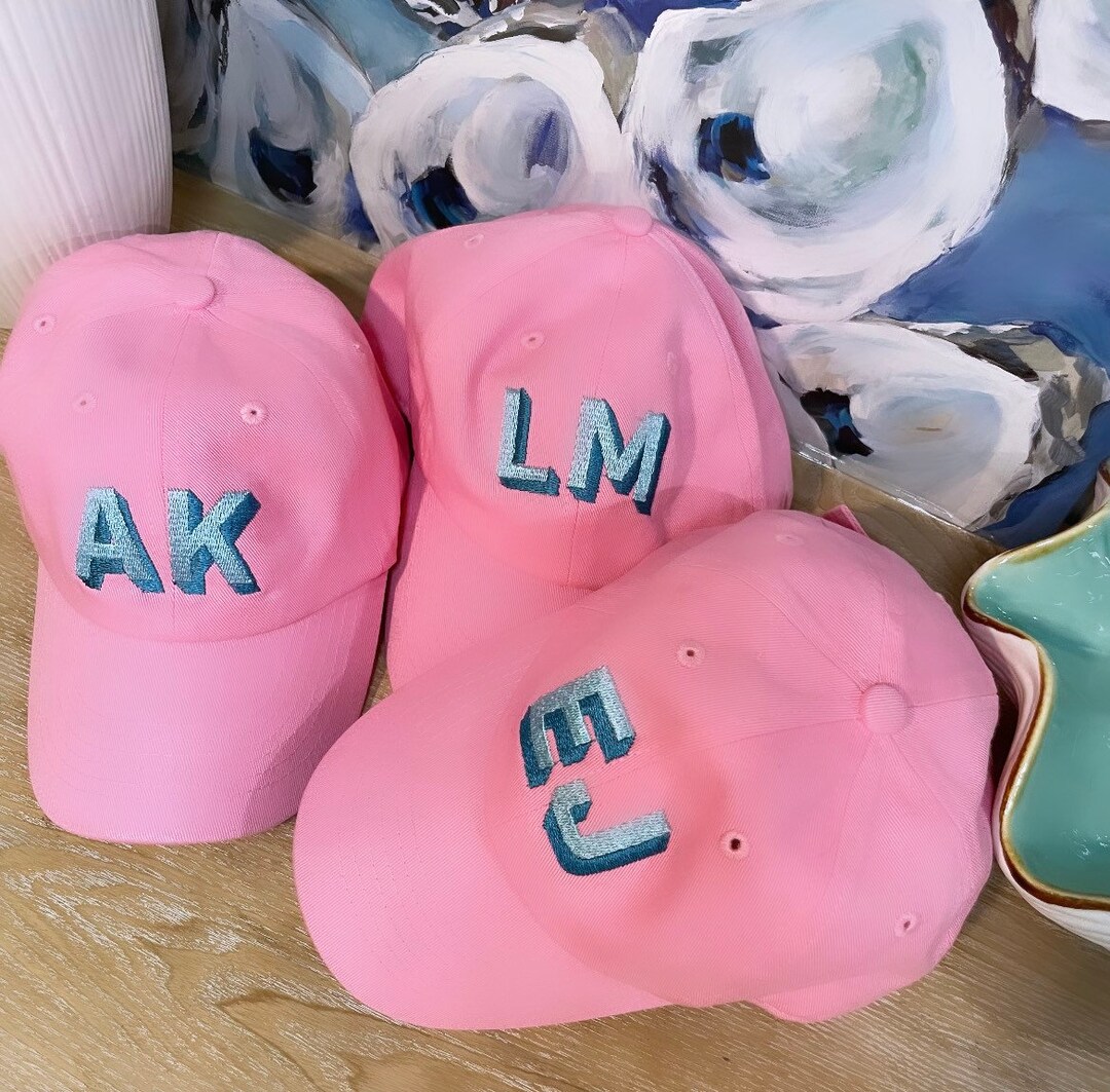 Monogram Hat | Double Initial Hat - Etsy