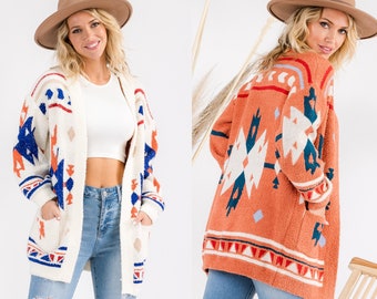 Aztec Cardigan - Etsy