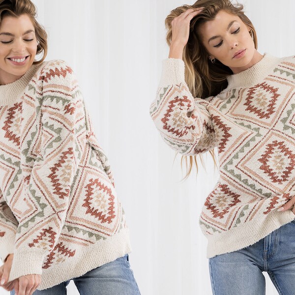 Aztec Sweater - Etsy