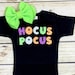Hocus Pocus Halloween Neon Colors Bodysuit Outfit Baby Girl First ...