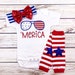 Merica Baby Girl Red White and Blue Bodysuit Outfit 4th of July - Etsy