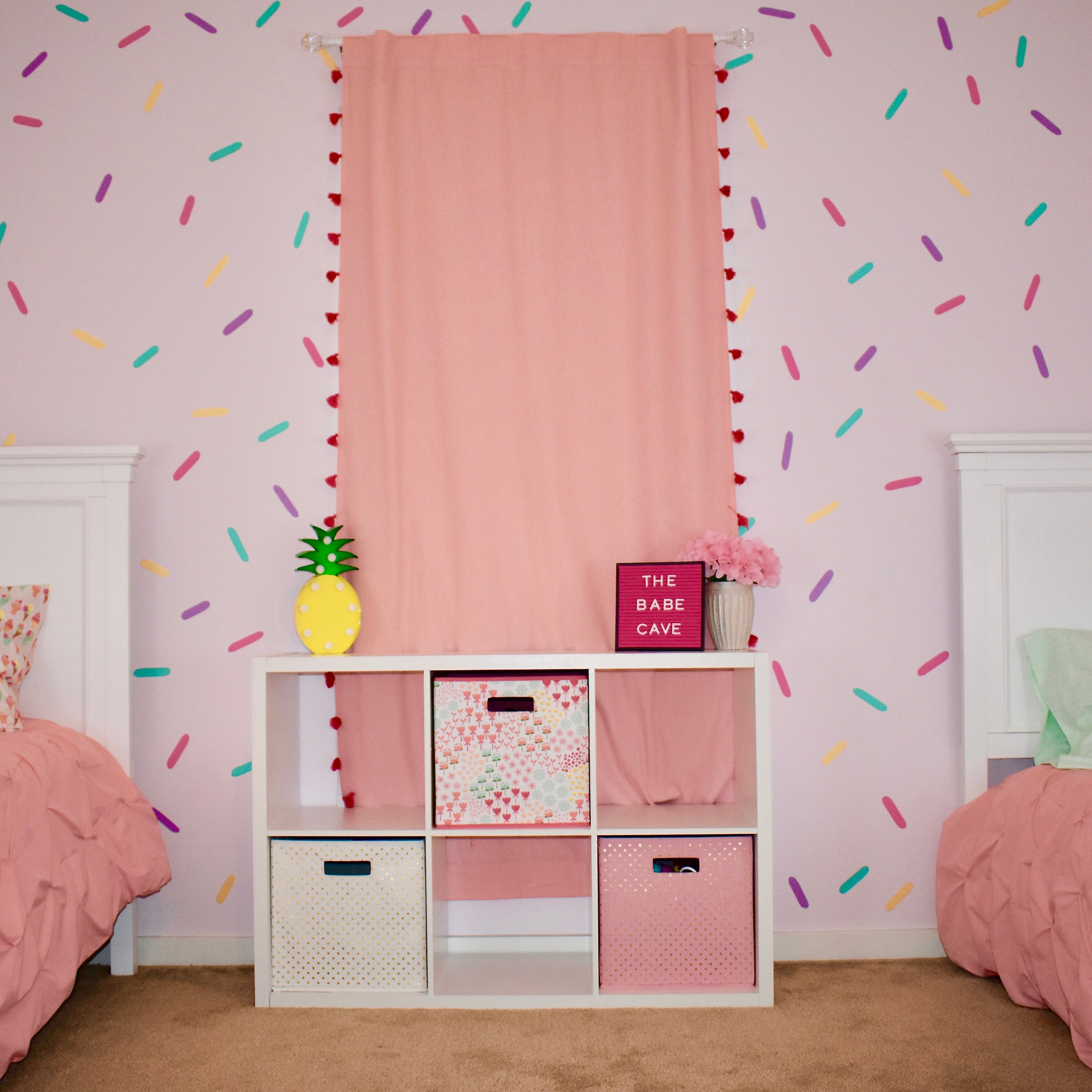 Sprinkles Wall Decal Vinyl Stickers Custom Baby Girl Wall Cupcake Room ...