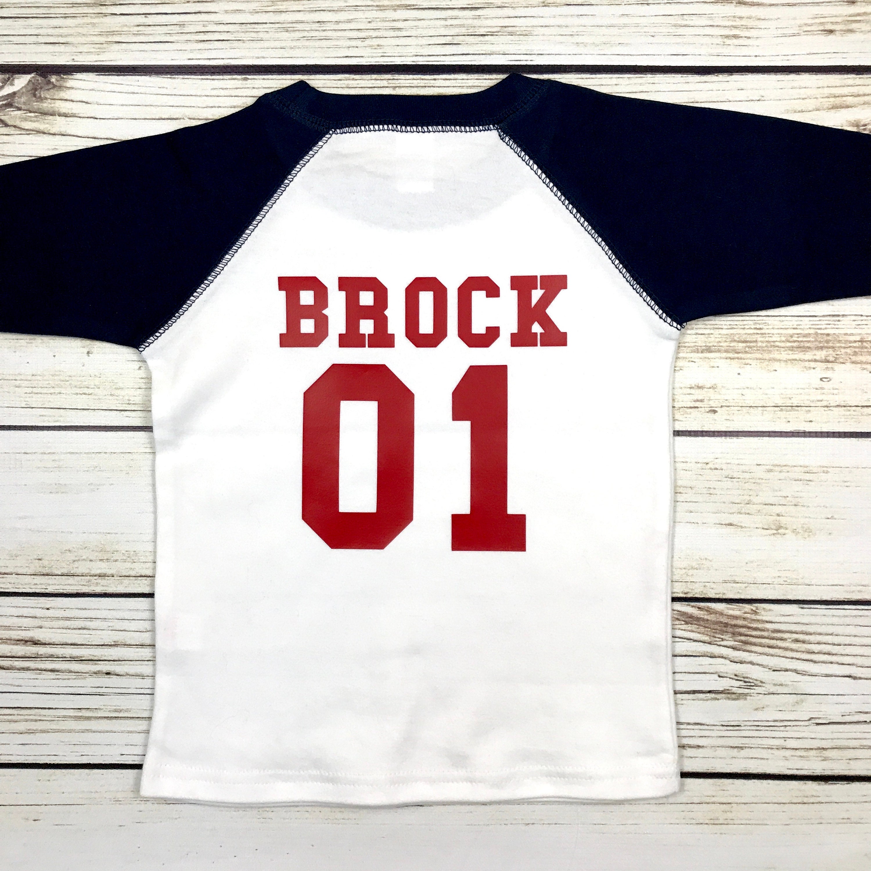 One Year Old Baby Boy Baseball Birthday Raglan Red White Blue - Etsy