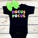 Hocus Pocus Halloween Neon Colors Bodysuit Outfit Baby Girl - Etsy