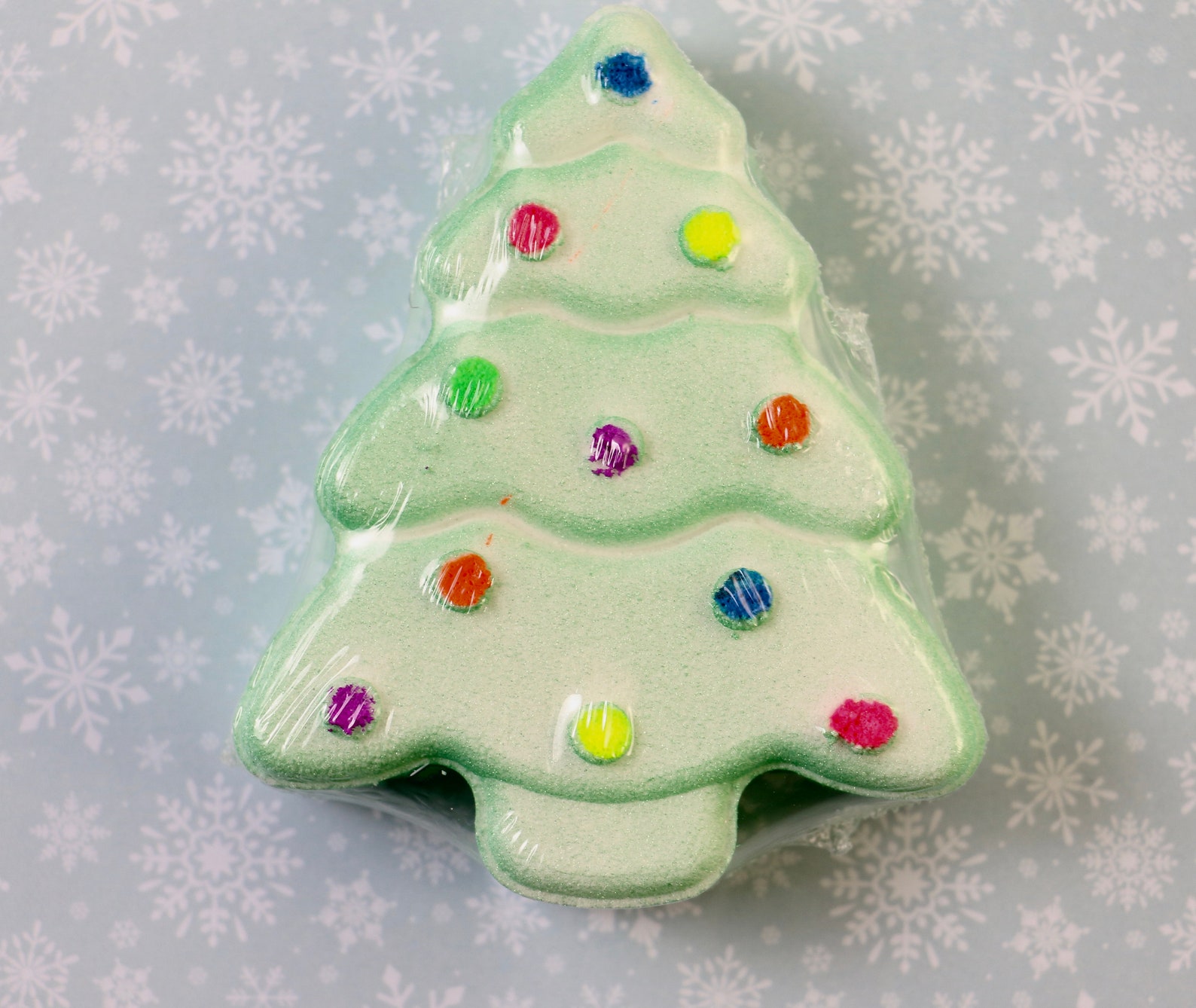 Handmade Bath Bomb CHRISTMAS TREE With Embeds - Etsy