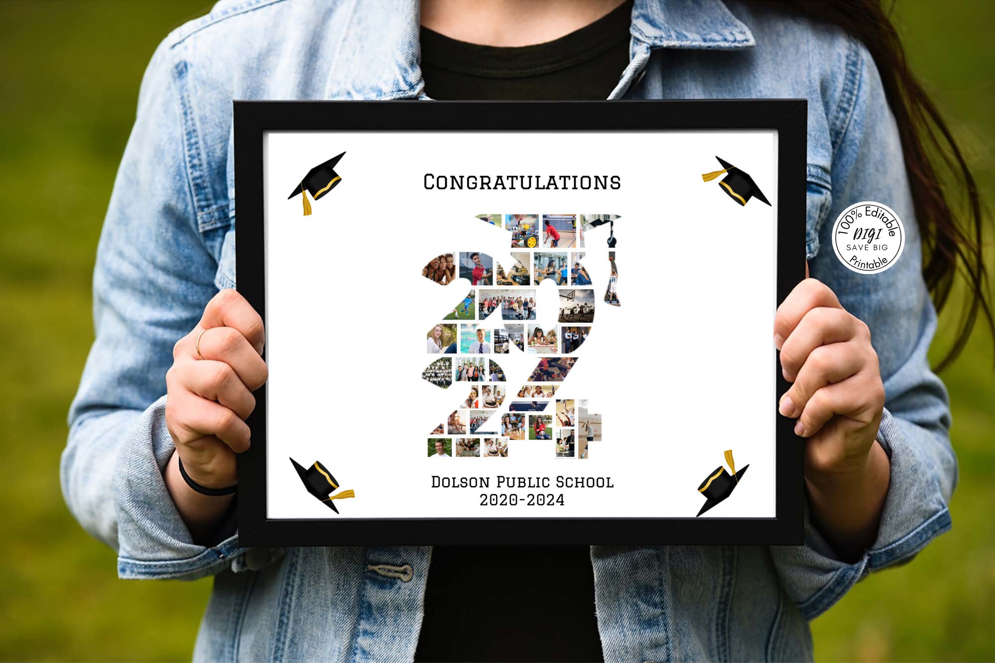 Class of 2024 Celebration Bundle: Photo Frame 40 Photo Frame Digital ...