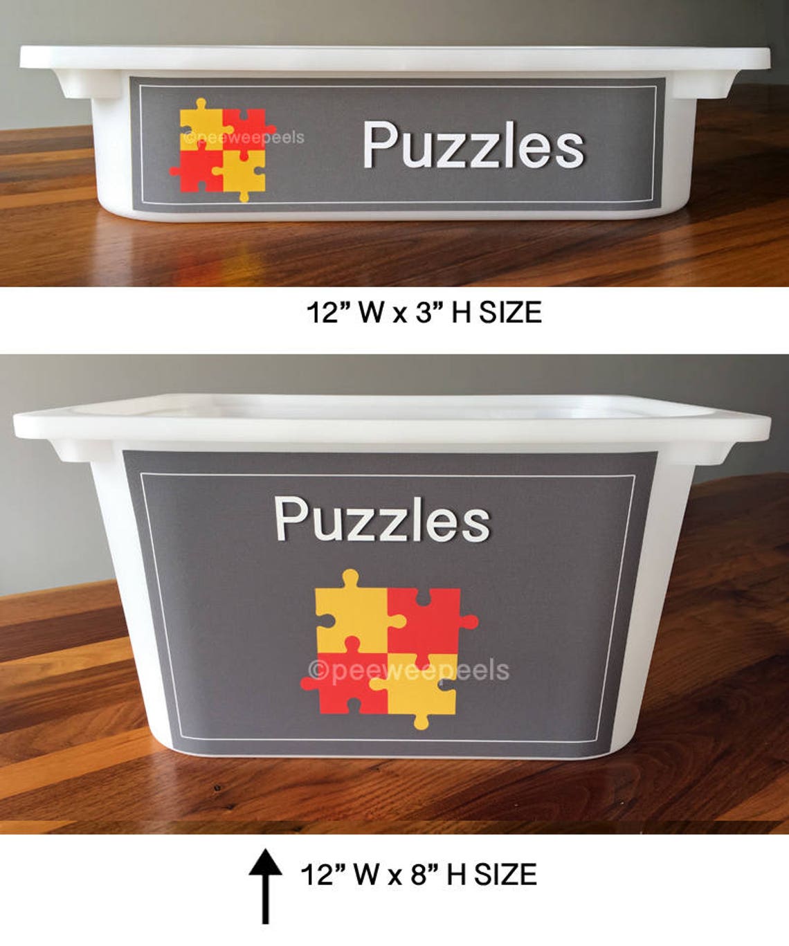 Puzzle Labels Toy Bin Labels Puzzle Illustration Puzzle | Etsy Canada