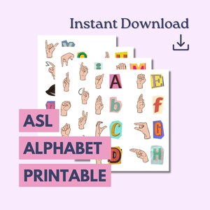 Learn the ASL Alphabet | Learning Lunchbox Notes – INSTANT DOWNLOAD ...