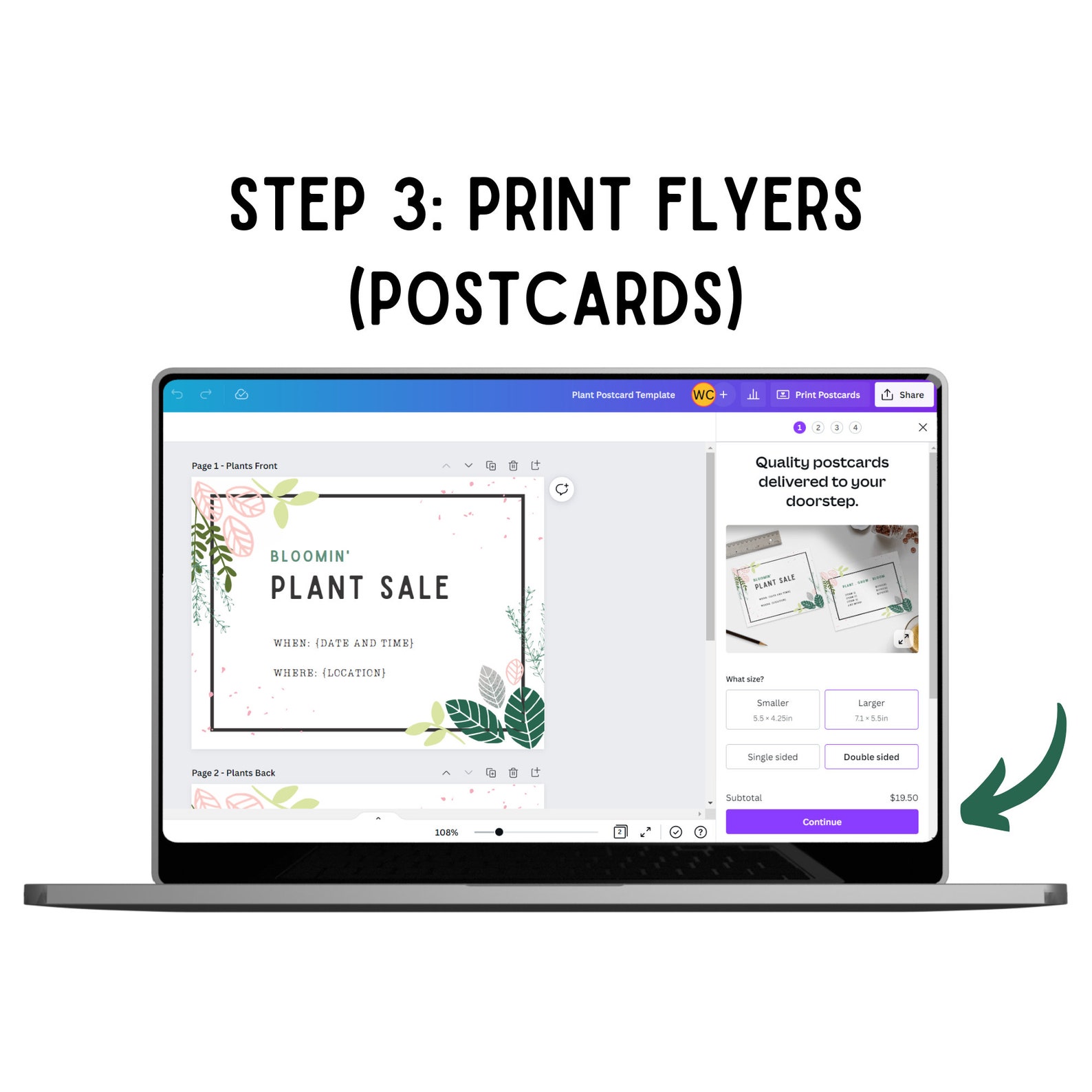 Plant Sale Event Flyer EDITABLE TEMPLATE Easily Promote - Etsy