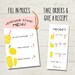 Printable Lemonade Stand Menus and Receipts for Kids Creative Play ...